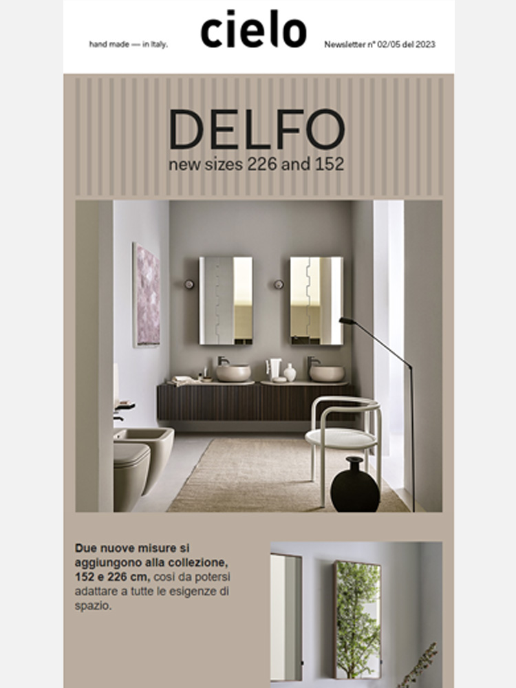 Delfo, new sizes!